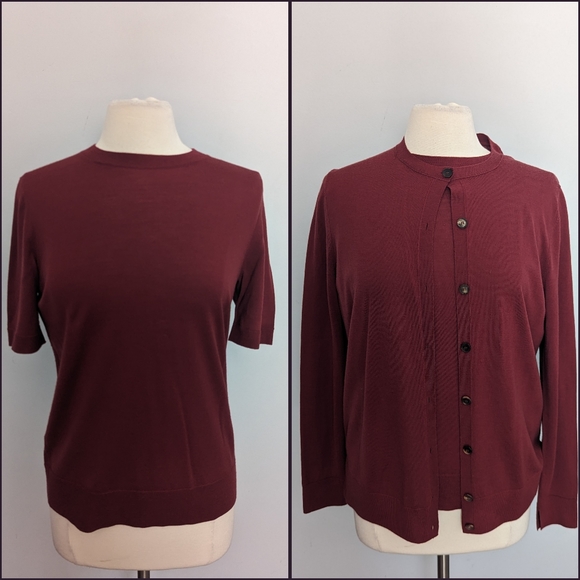 Lafayette 148 New York | Sweaters | Lafayette Set Burnt Orange Red ...